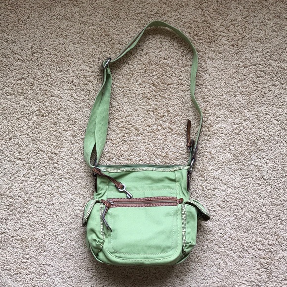 Fossil | Bags | Green Fossil Crossbody Bag | Poshmark